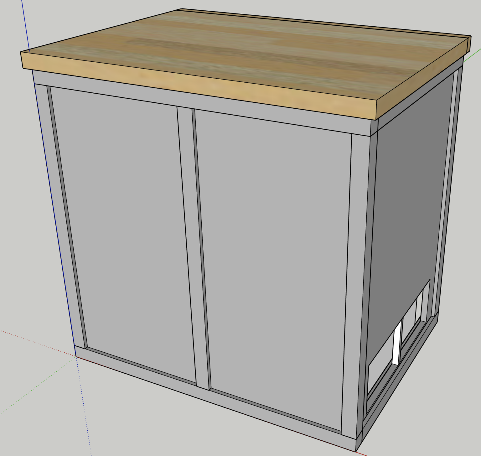 Carpentry Designs: Chest Freezer Cabinet
