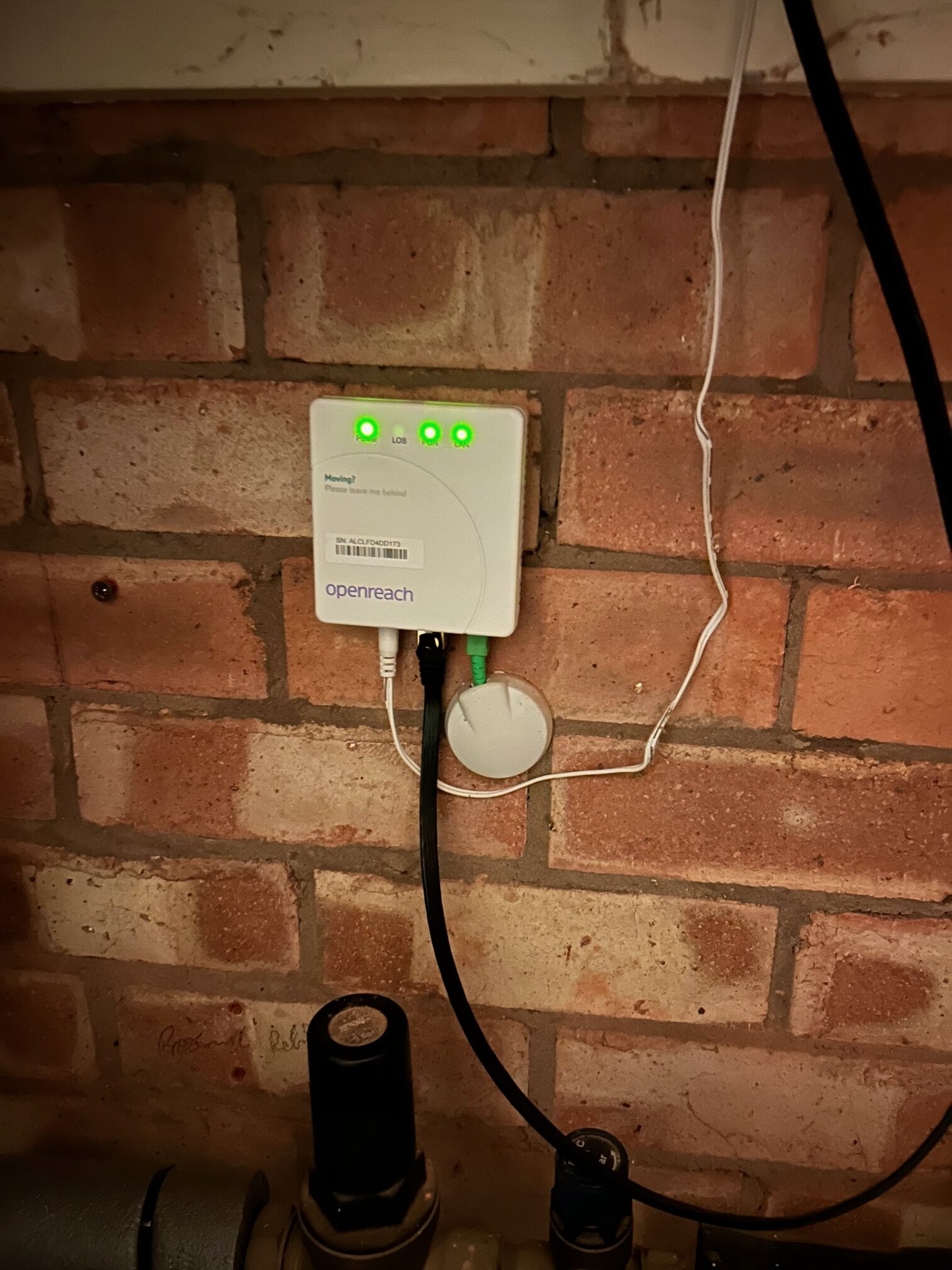 Installation of BT OpenReach’s new 1.6Gbps FTTP Service